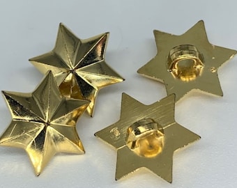 10 Count Small White Star Buttons, 13 Mm B8 - Etsy