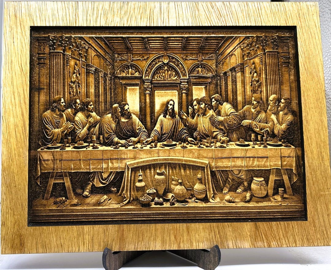 Laser Engraved LAST SUPPER PICTURE - Etsy