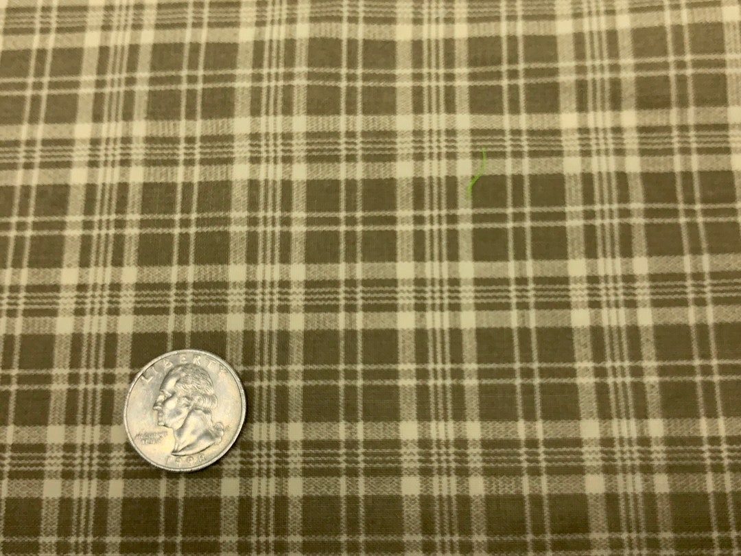 LIGHT TAN PLAID Vintage 100% Cotton Fabric, 1 - 20" X 19" Piece - Etsy