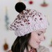 Pixelated Beret PATTERN // Knitting Pattern, Color Work Hat Pattern for ...