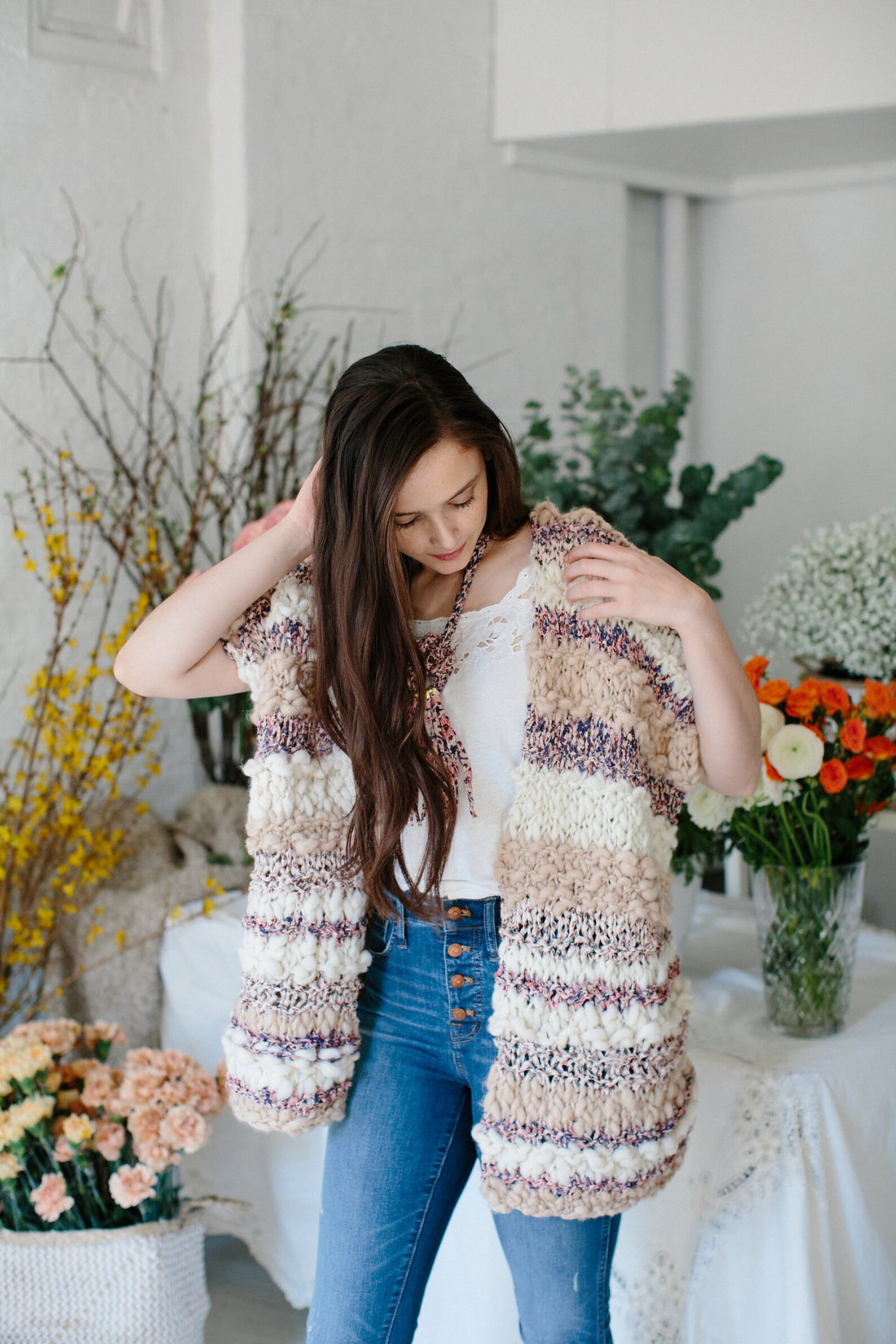 PATTERN // Knit Poncho Pattern Knit Sweater Pattern Knit Top | Etsy