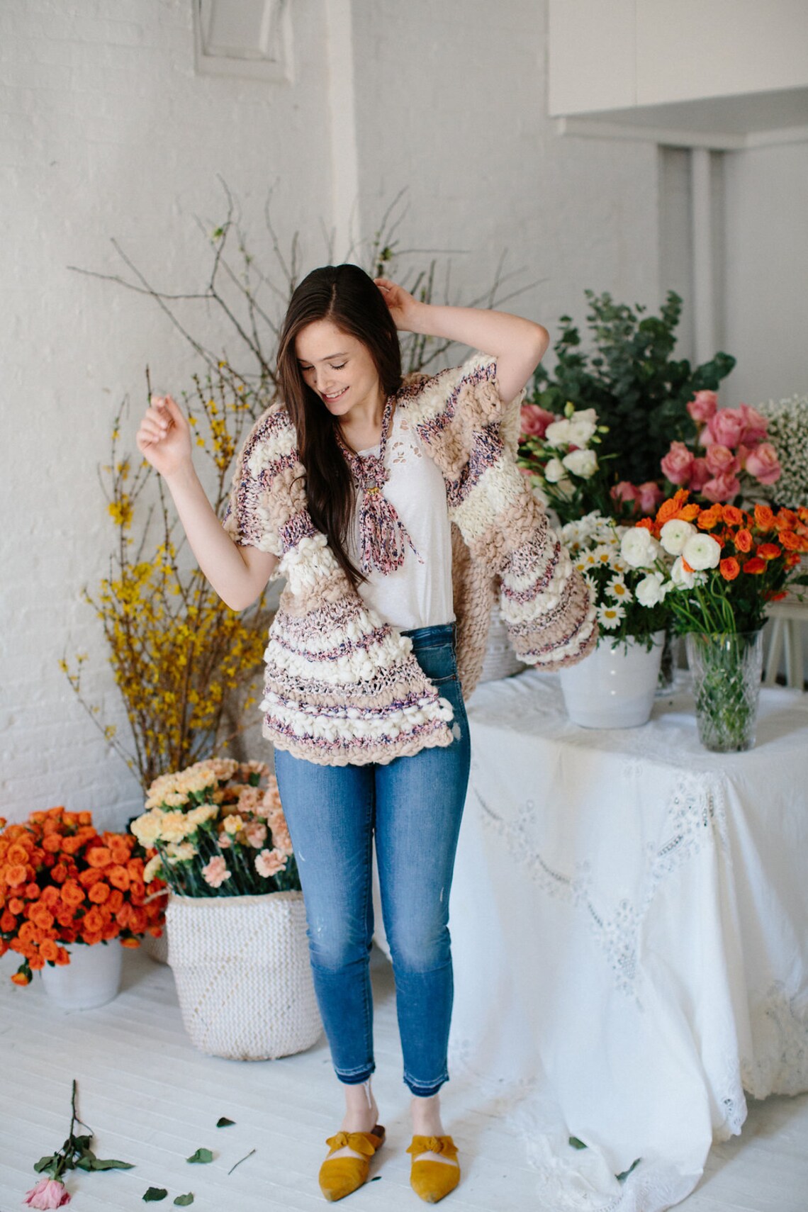 PATTERN // Knit Poncho Pattern Knit Sweater Pattern Knit Top | Etsy