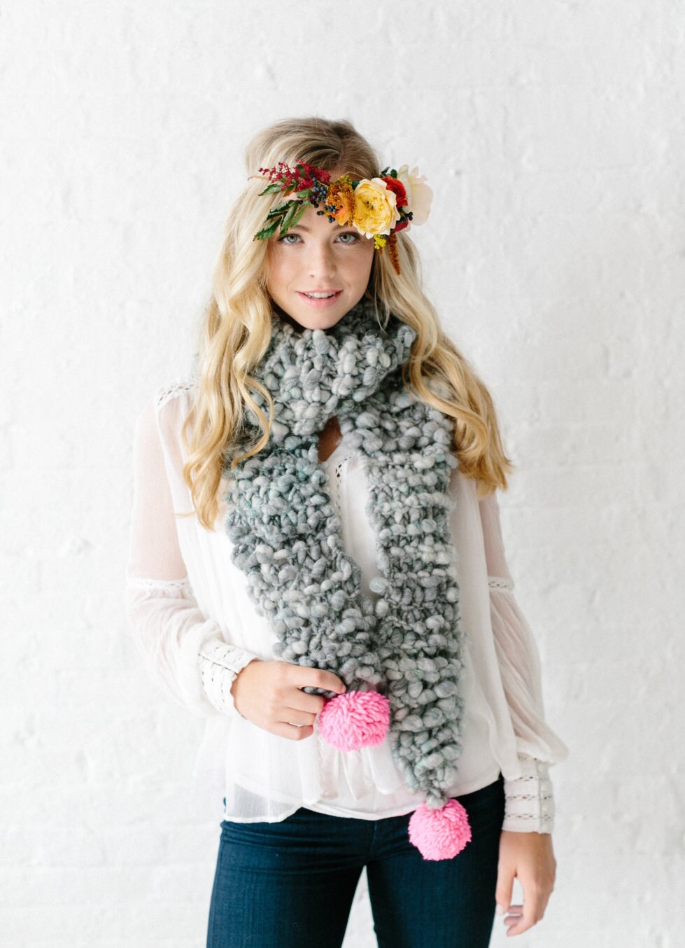 Knit Scarf Pattern // Easy Knitting Pattern, Knitting Patterns for ...