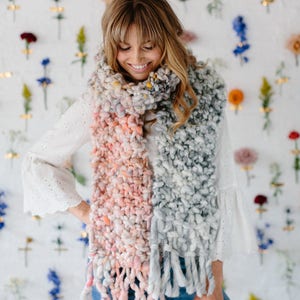 Counting Sheep Scarf Knitting Pattern // Easy Knitting Pattern, Knit ...