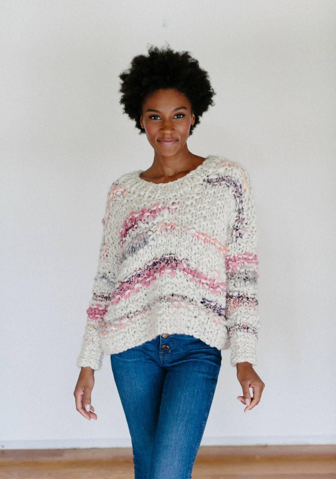 Sunwoven Sweater PATTERN, Knit Sweater Pattern, Knit Sweater, Knitting ...