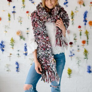 Counting Sheep Scarf Knitting Pattern // Easy Knitting Pattern, Knit ...