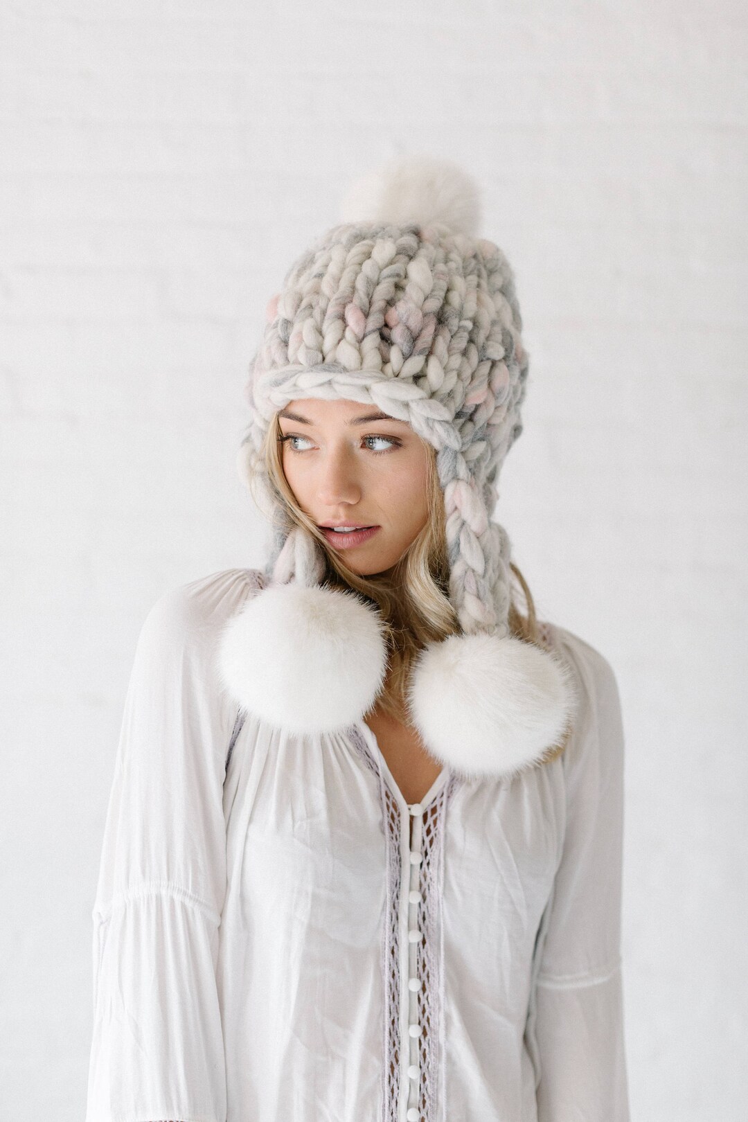 Pom Bomb Hat PATTERN // Knitting Pattern for Women, Hat Pattern for ...