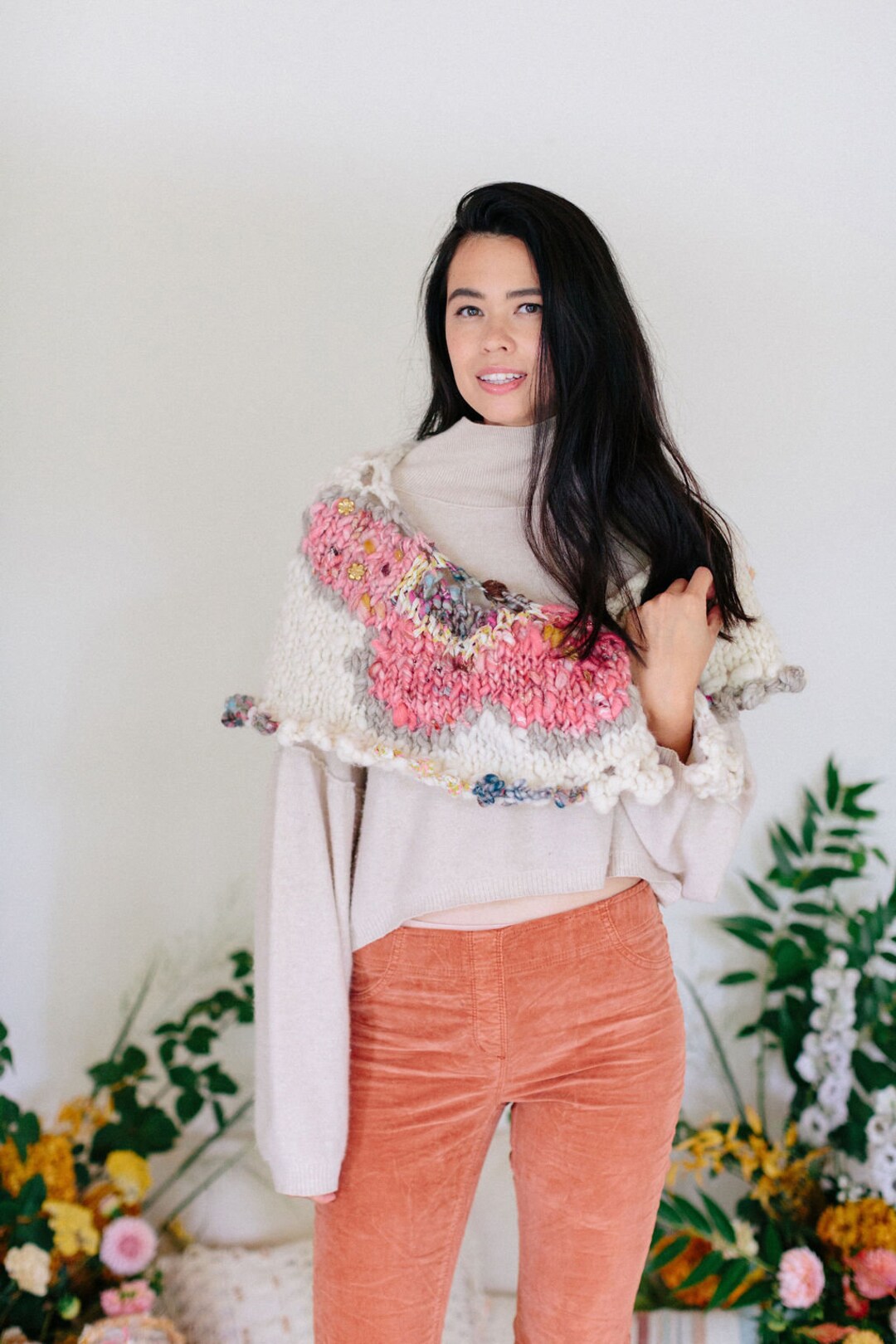 Flower Power Shawl Knitting Pattern ~ Knitting Pattern, Knit Shawl ...