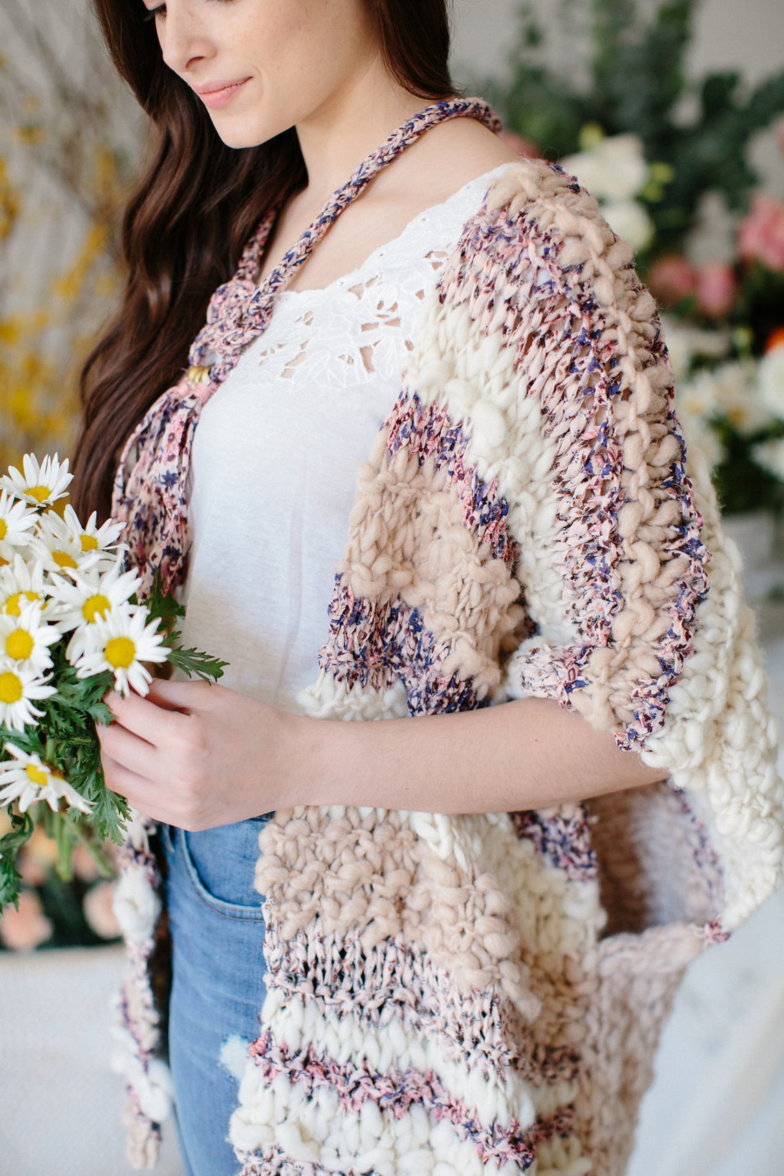 PATTERN // Knit Poncho Pattern Knit Sweater Pattern Knit Top | Etsy