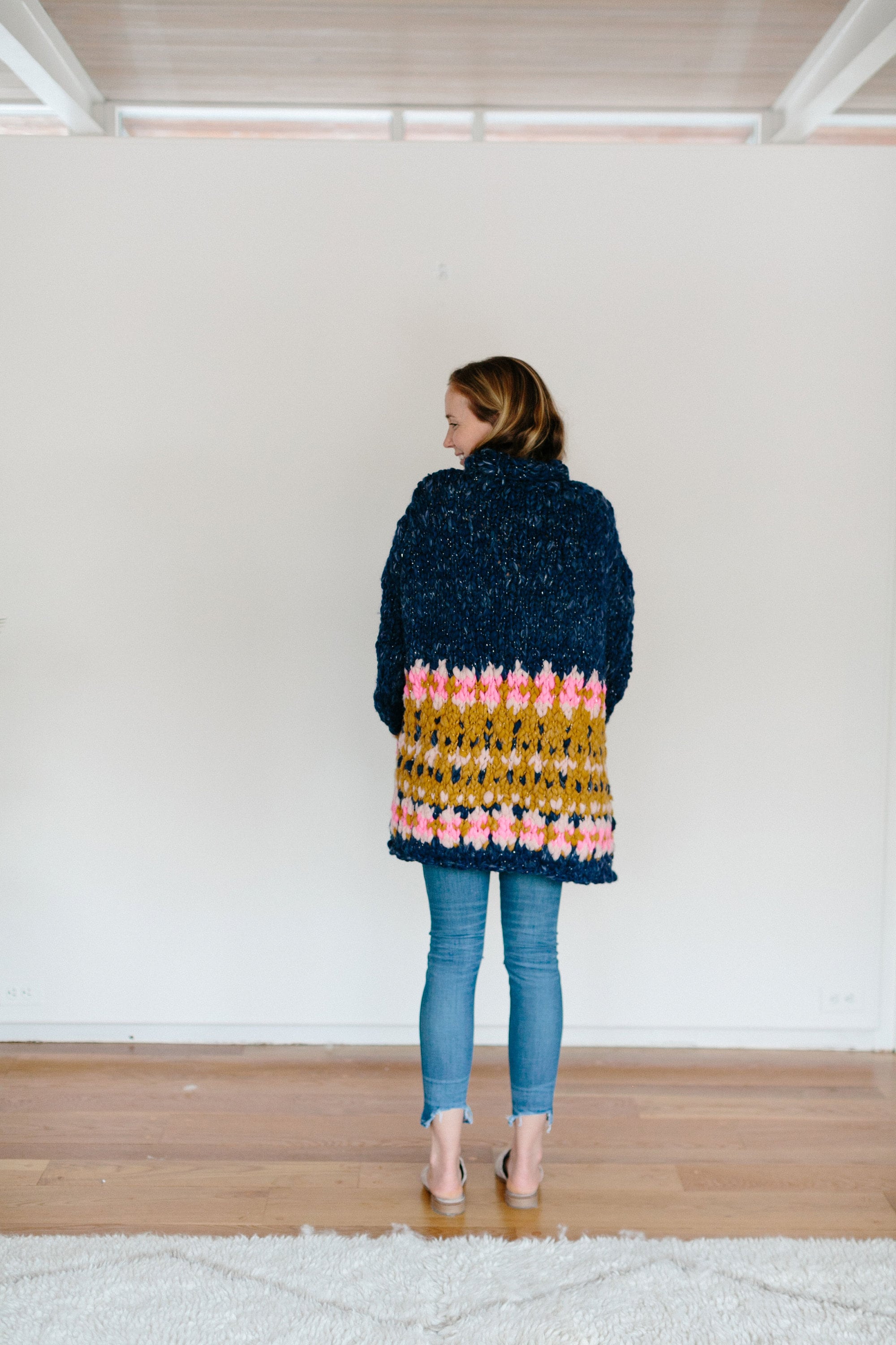 Cozy Thoughts Cardi PATTERN Knit Sweater Pattern Fair Isle | Etsy