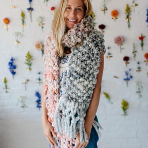 Counting Sheep Scarf Knitting Pattern // Easy Knitting Pattern, Knit ...