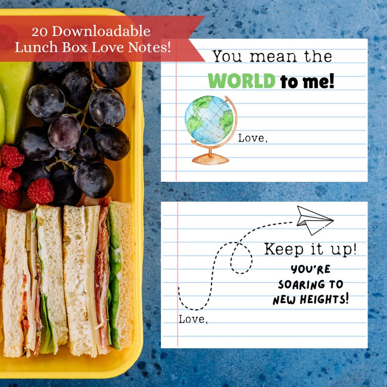 Printable Lunch Box Notes for Kids, Fun Back to School Encouraging Puns ...