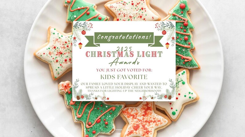 Best Christmas Light Awards, Printable Holiday Lights Contest ...