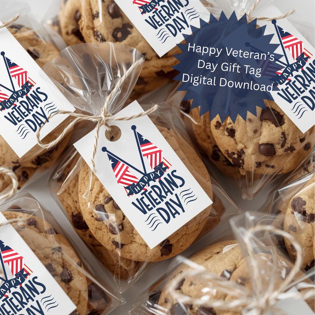 Happy Veteran's Day Printable Gift Tags, Thank You for Your Service ...