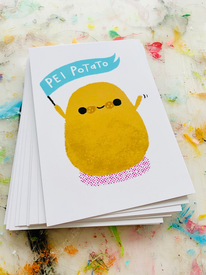 Set of 5 PEI Potato 4x6 Postcards - Etsy