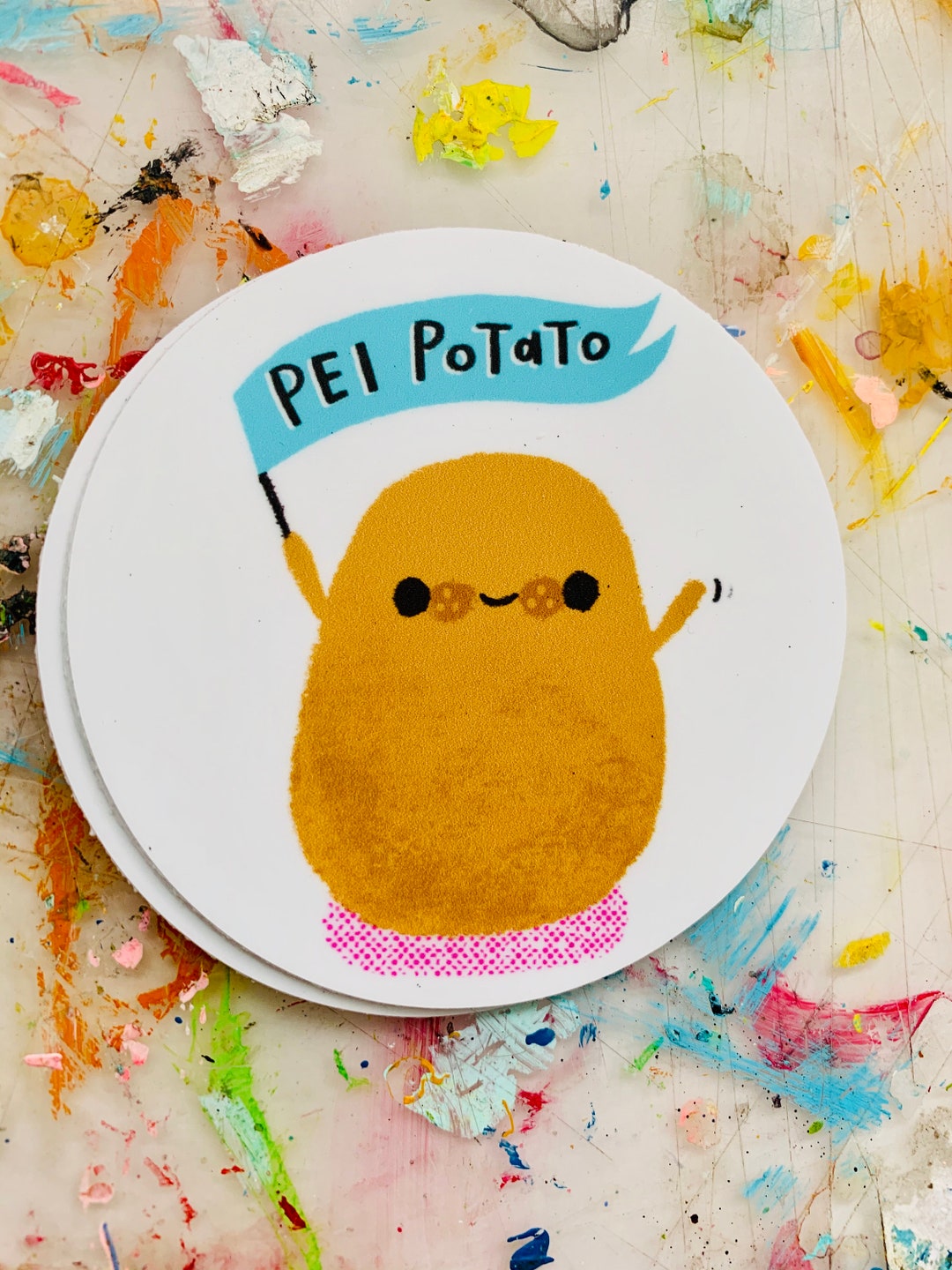 PEI Potato 3 Vinyl Sticker - Etsy