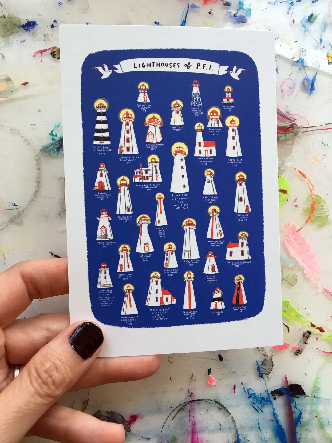 Set of 5 PEI Lighthouses 4x6 Postcards - Etsy Canada