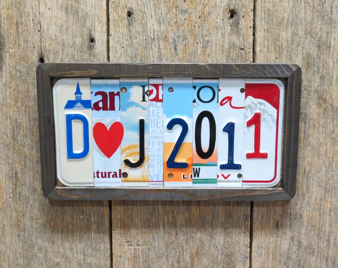 Custom License Plate Personalized Unique Wedding | Etsy