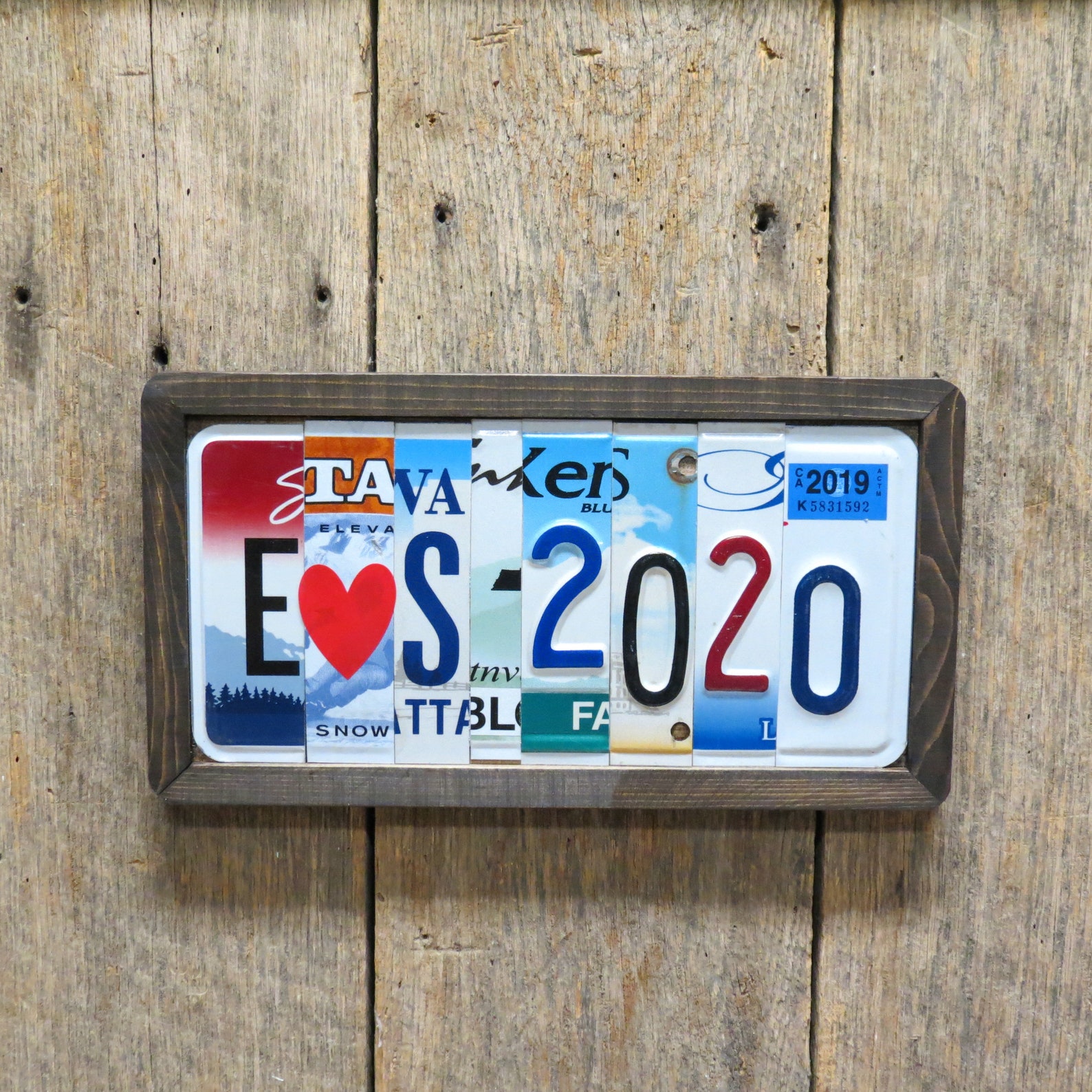 Custom License Plate Personalized Unique Wedding - Etsy