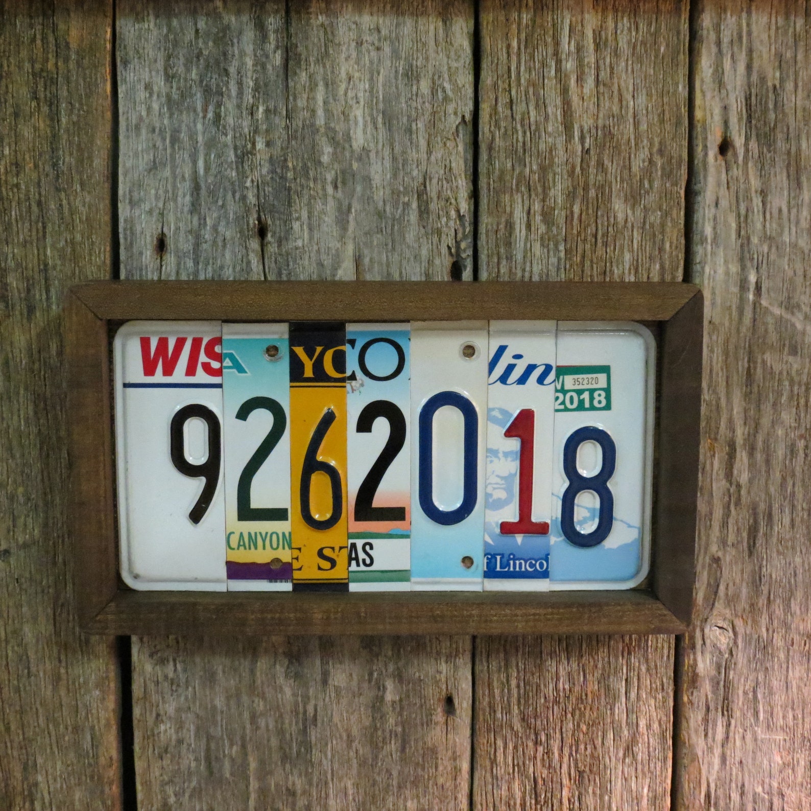 Custom Personalized License Plate House Numbers Sign, Address, Unique ...