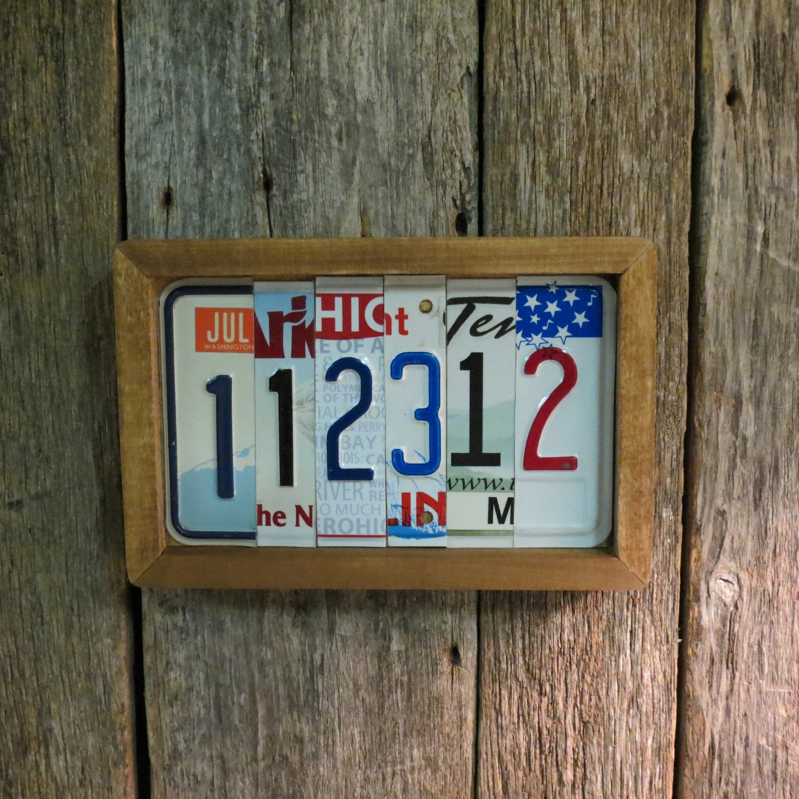 Custom Personalized License Plate House Numbers Sign, Address, Unique ...