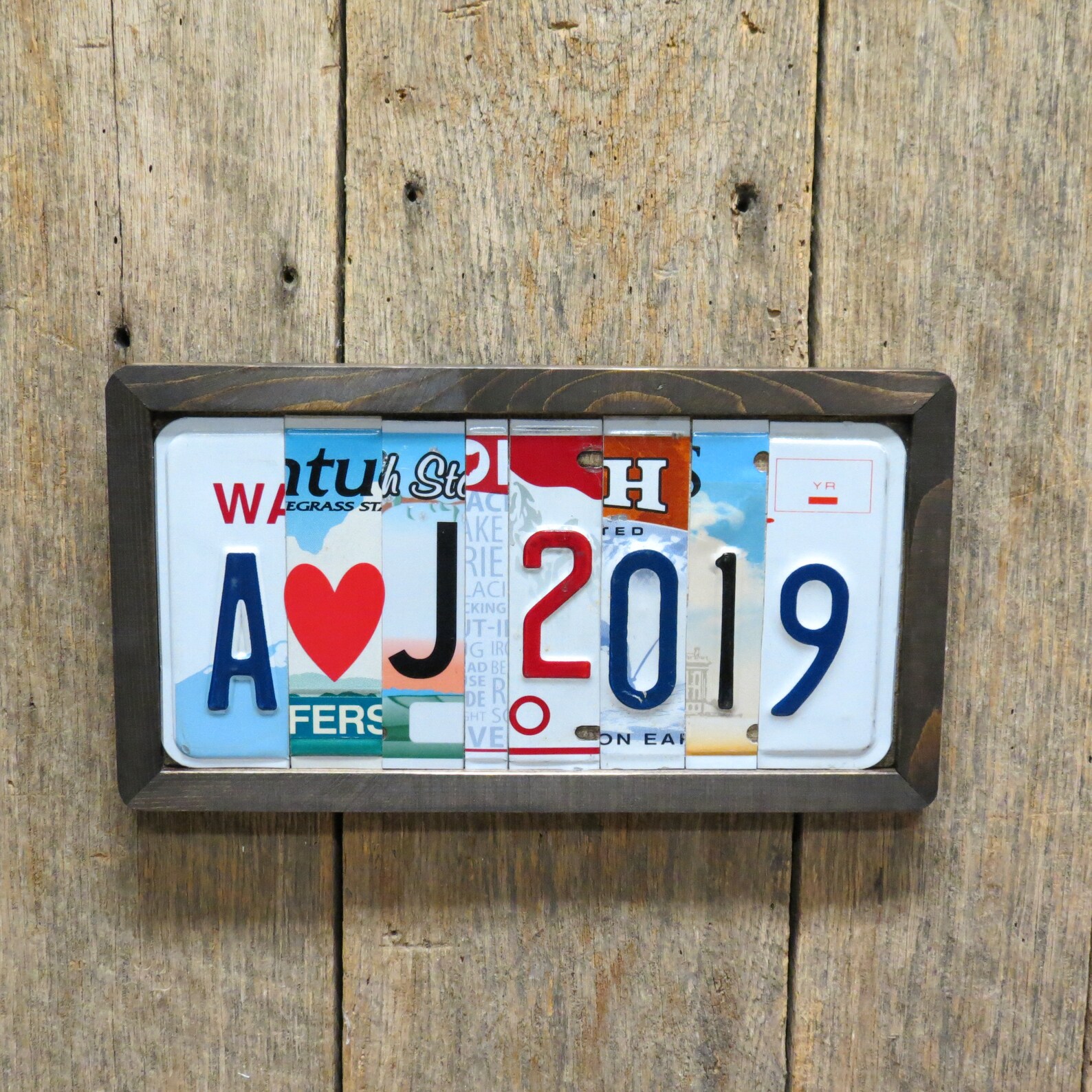 Custom License Plate Personalized Unique Wedding - Etsy