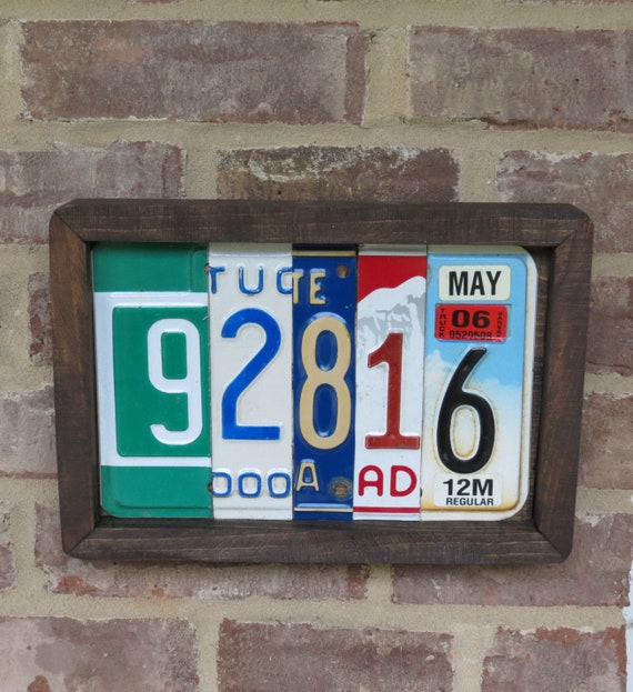 Custom Personalized License Plate House Numbers Sign Address | Etsy