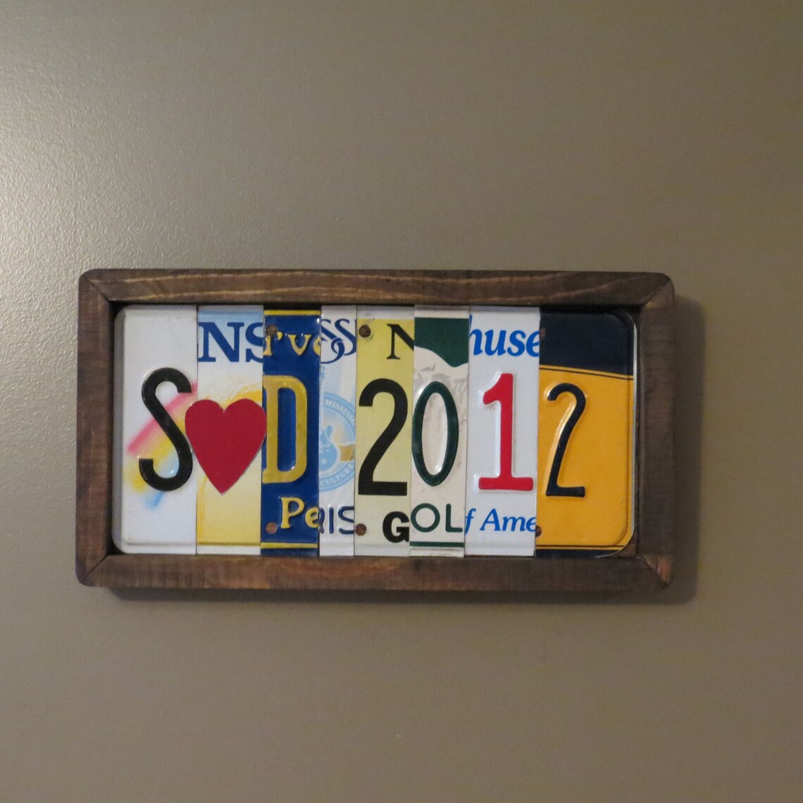 Custom License Plate Personalized Unique Wedding | Etsy