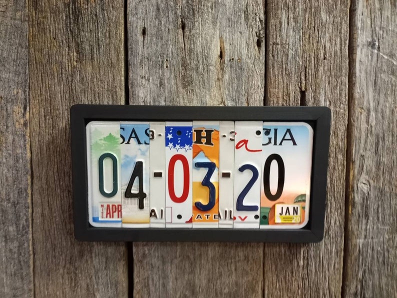 Custom License Plate Sign Last Name First Name - Etsy