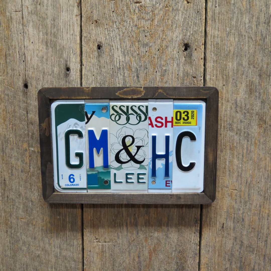 Personalized Gift for Boyfriend, Girlfriend, License Plate Sign, Gift ...
