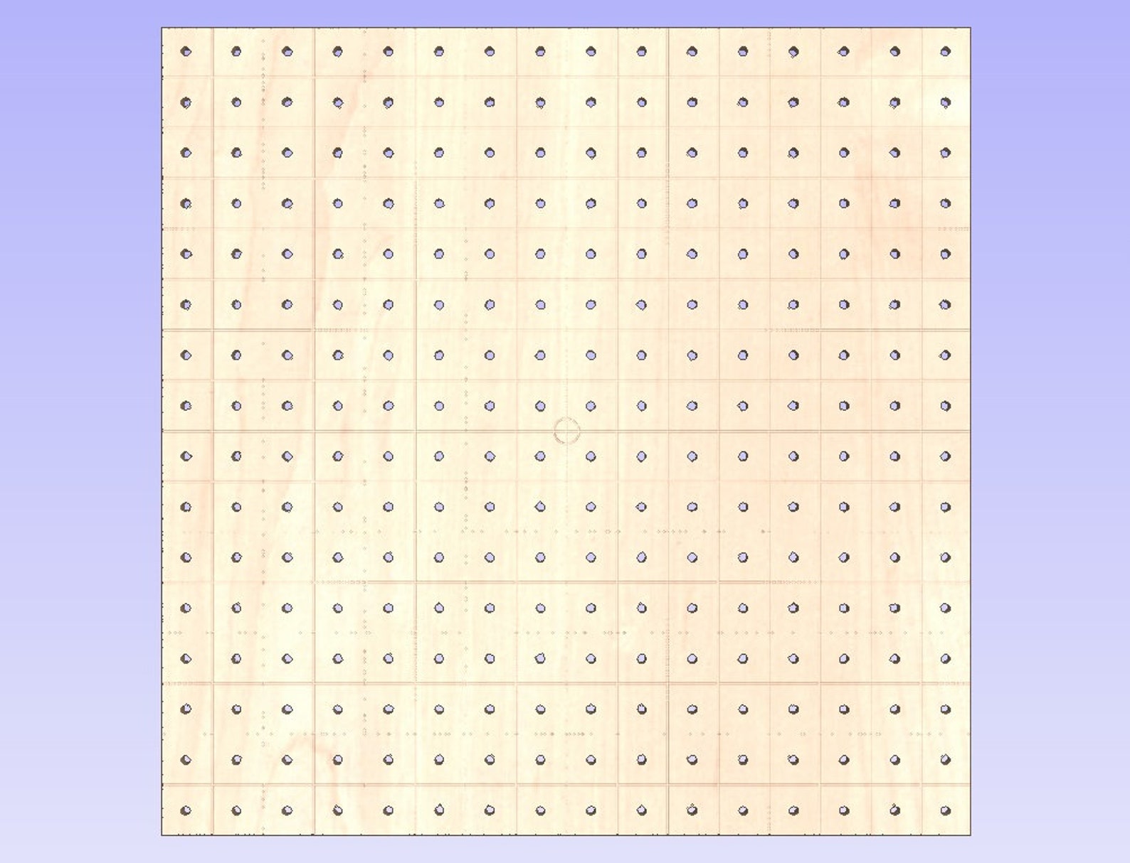 CNC Table Wasteboard - 33"x33" With 2" on Center T-nut Holes - Top Grid ...