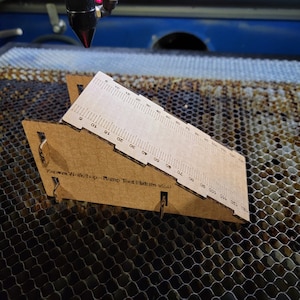 Laser Cutter Engraver Ramp Test Fixture - Digital File - Any Material 3 ...