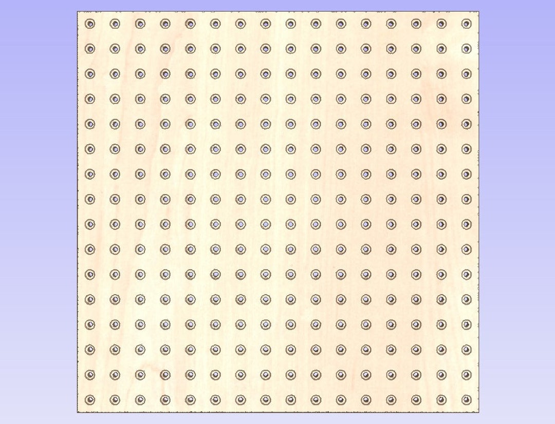 CNC Table Wasteboard - 33"x33" With 2" on Center T-nut Holes - Top Grid ...