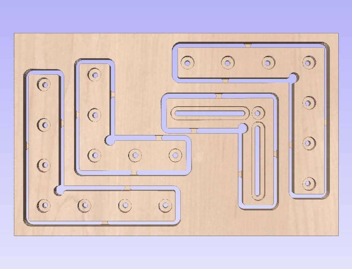 CNC Table Locating Stop Blocks - Universal for Wasteboard System With 2 ...