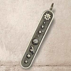 Sterling Silver Solar System Pendant, Planets, Space Science ...