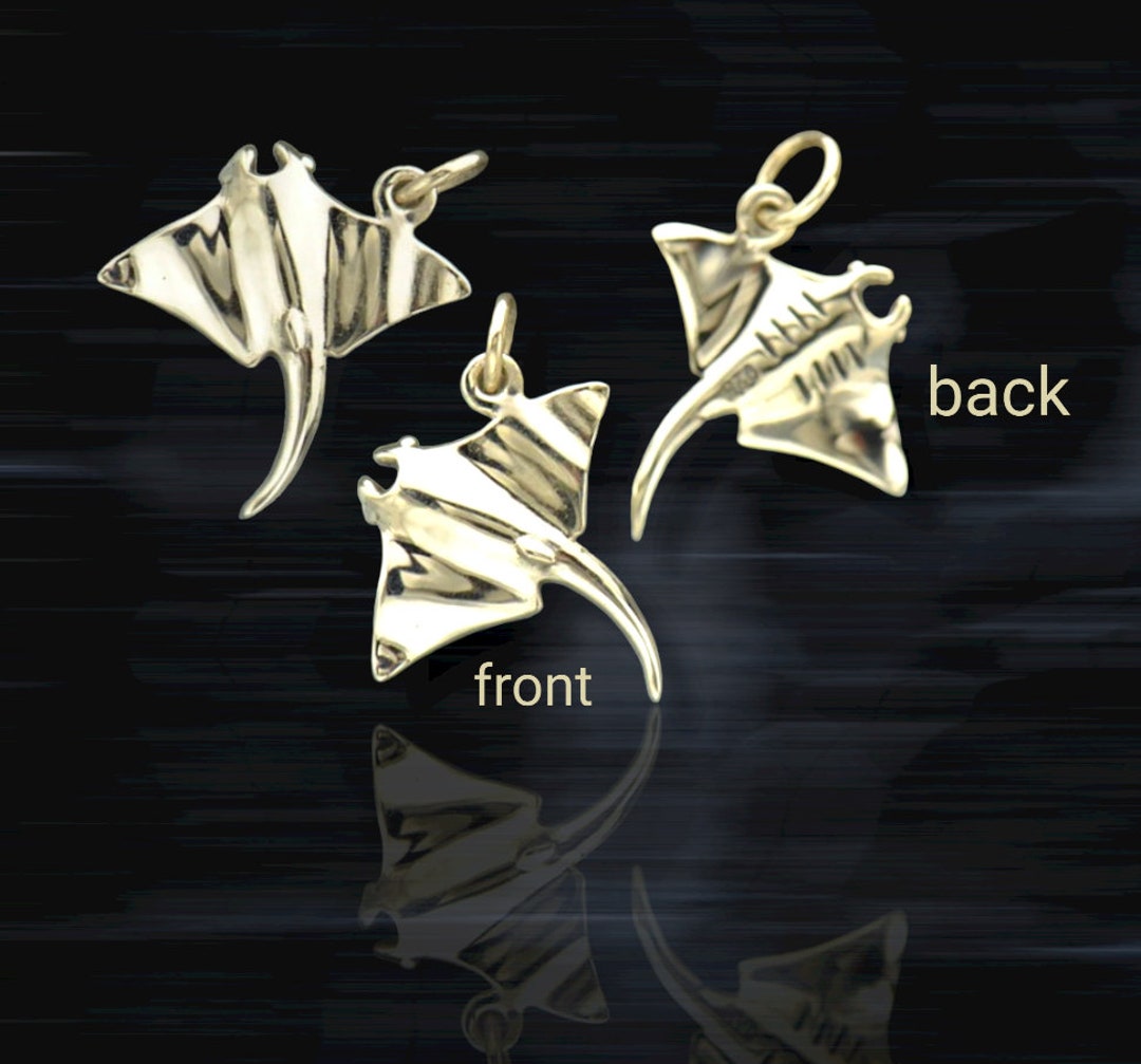 Sterling Silver Sting Ray Charm 925 - Etsy Australia