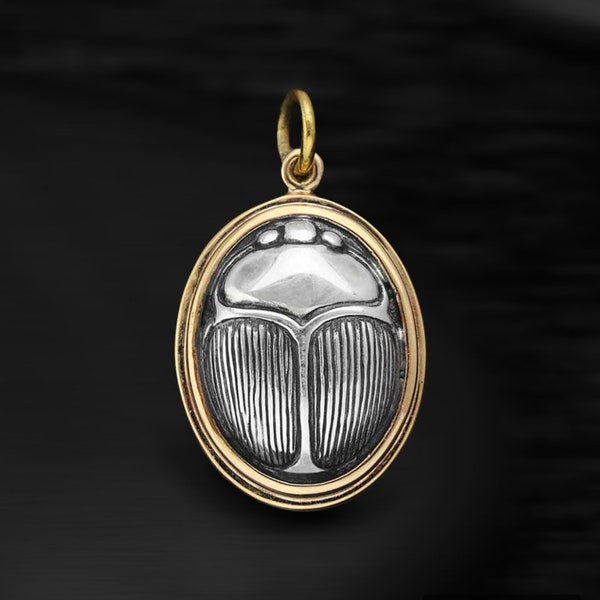 Silver Scarab - Etsy