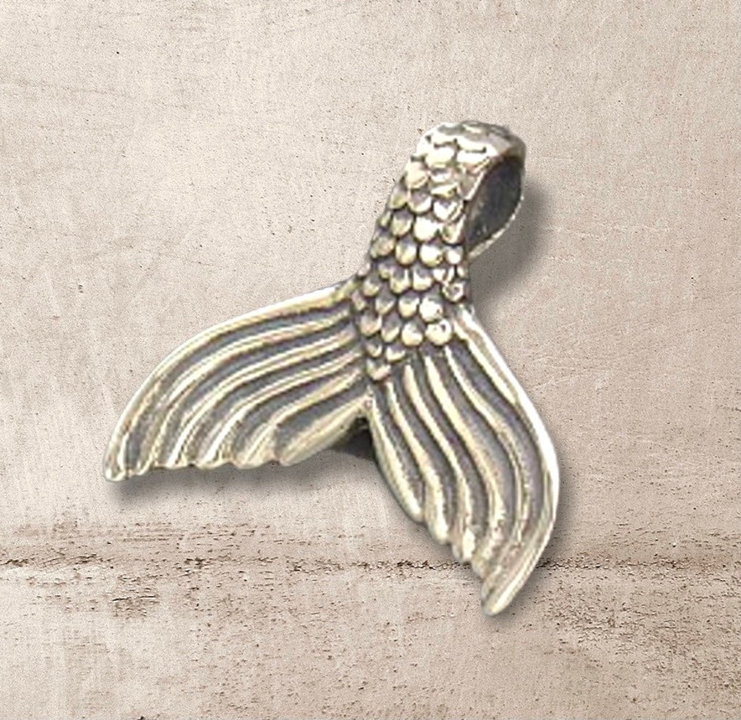 Sterling Silver Mermaid Tail Pendant - Mermaid Charm-sea-beach Lover - Etsy