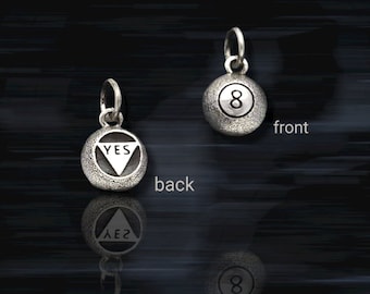 Eight Ball Charm - Etsy