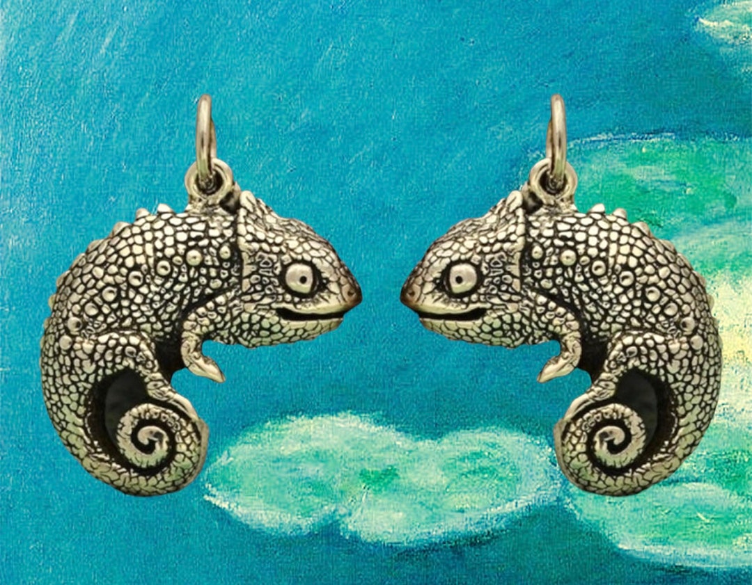 925 Sterling Silver Color Changing Sensitive Mood Reptile Textured Eye ...