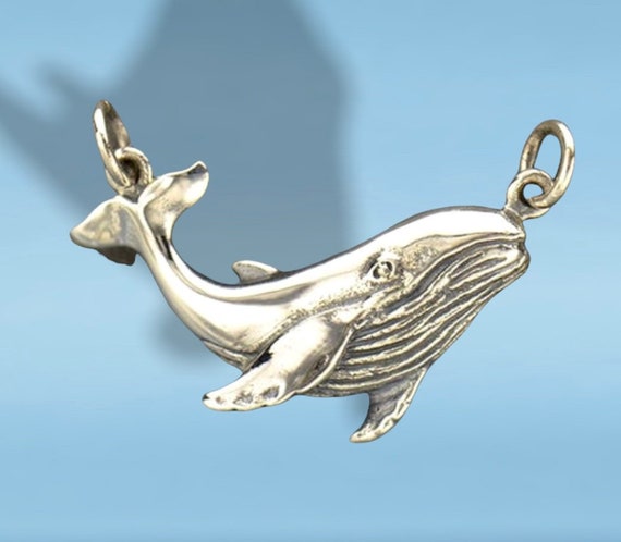 Preorder_sterling Silver Humpback Whale Pendant Whale - Etsy