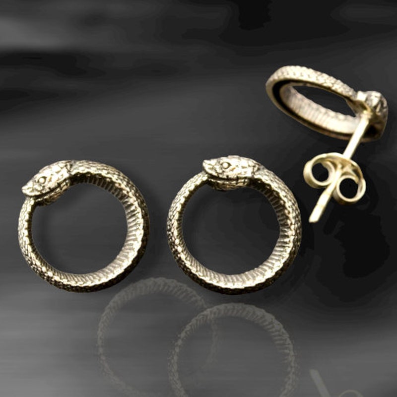 Ouroboros Earring - Etsy