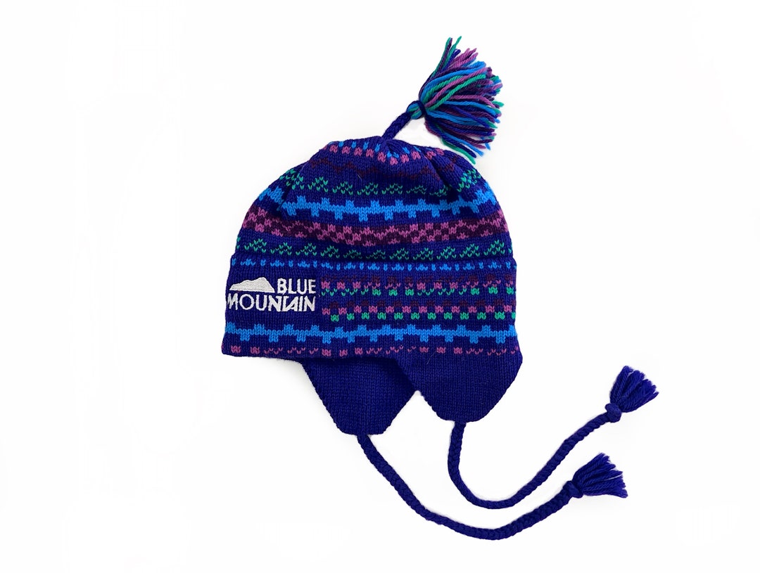 Vintage Scandinavian Style 80's Murray Merkley Blue Mountain Ski Hat ...