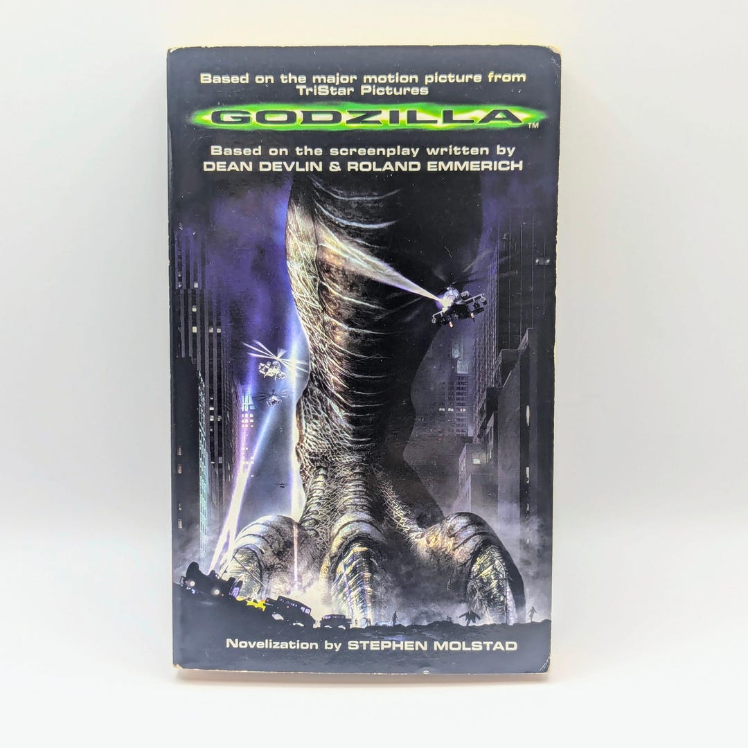 Godzilla 1998 Dean Devlin Roland Emmerich, Paperback Movie Novel - Etsy