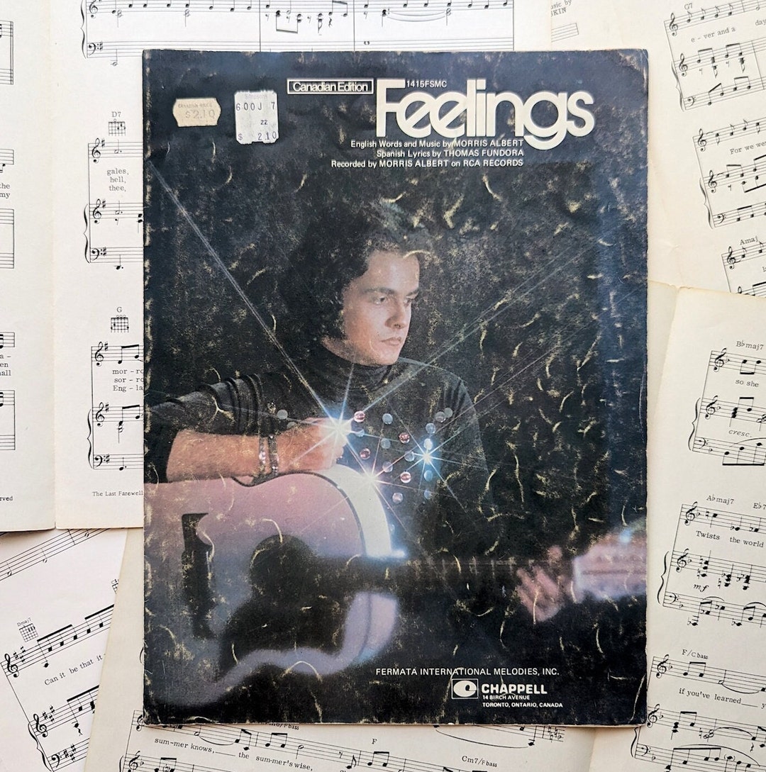 Feelings by Morris Albert 1974 Sheet Music, Chappell, Canadian Edition ...