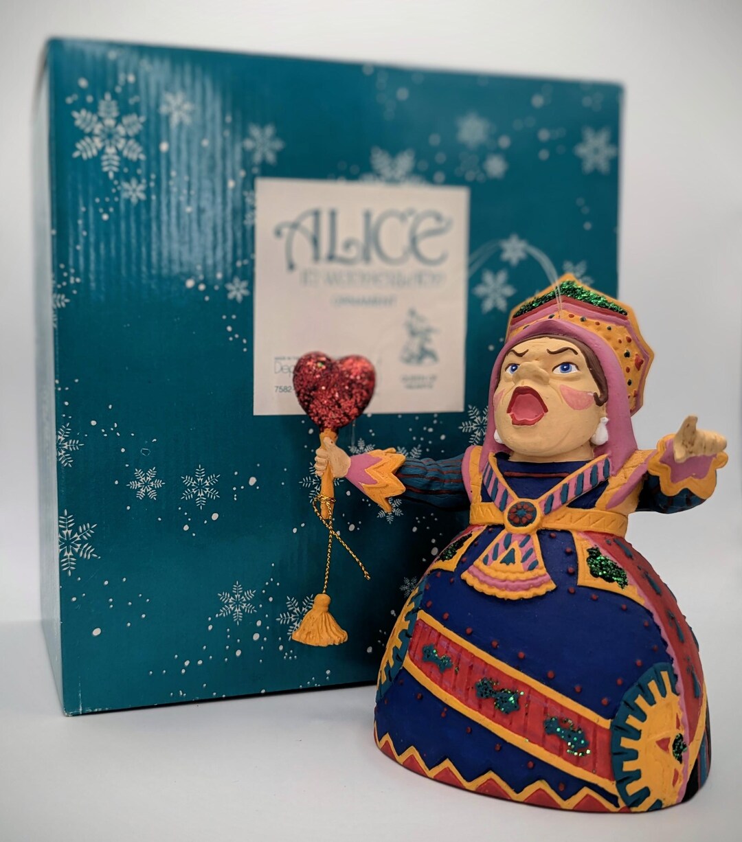 Alice in Wonderland, Queen of Hearts, 1993, Christmas Tree Ornament ...