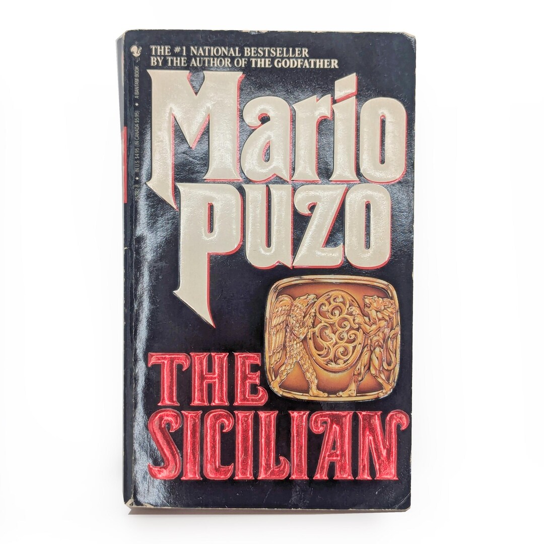 Mario Puzo, the Sicilian, 1985, Bantam Book Edition, Red Foil and ...