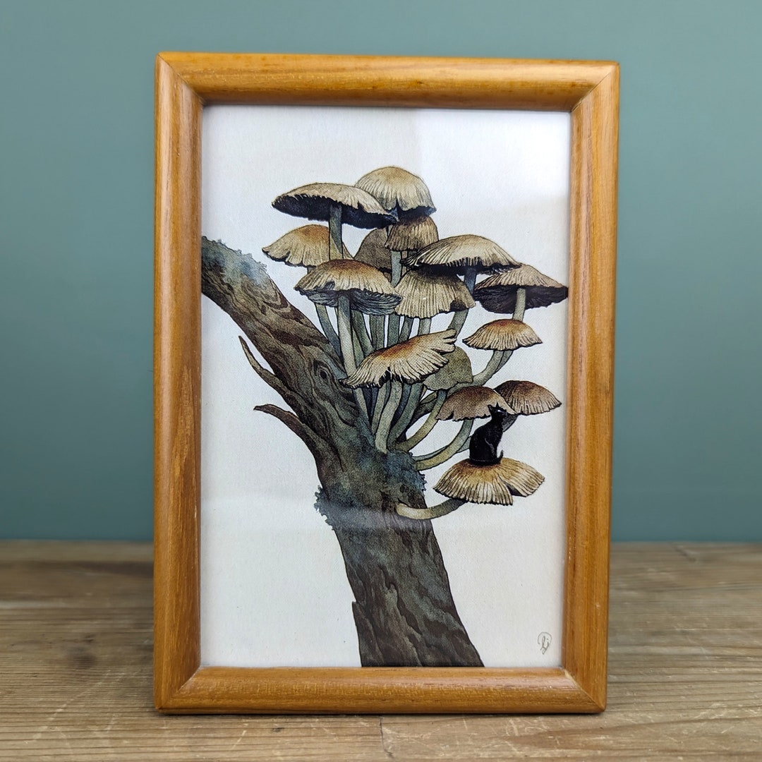 Vintage MCM Style Scandi Style Teak Picture Frame With Slim Profile ...