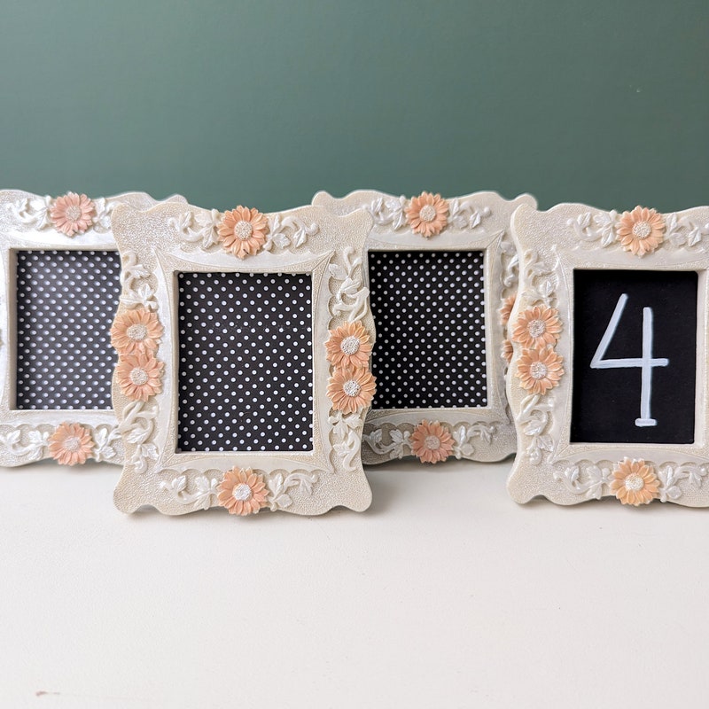 Table Number Frames - Etsy UK