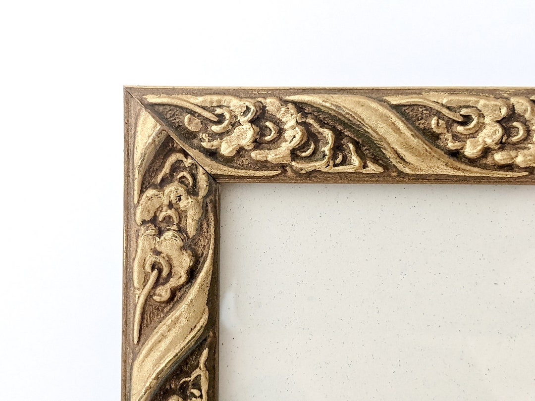 Vintage Hollywood Regency Style Ornate Floral Gold 5x7 Frame, Old World ...